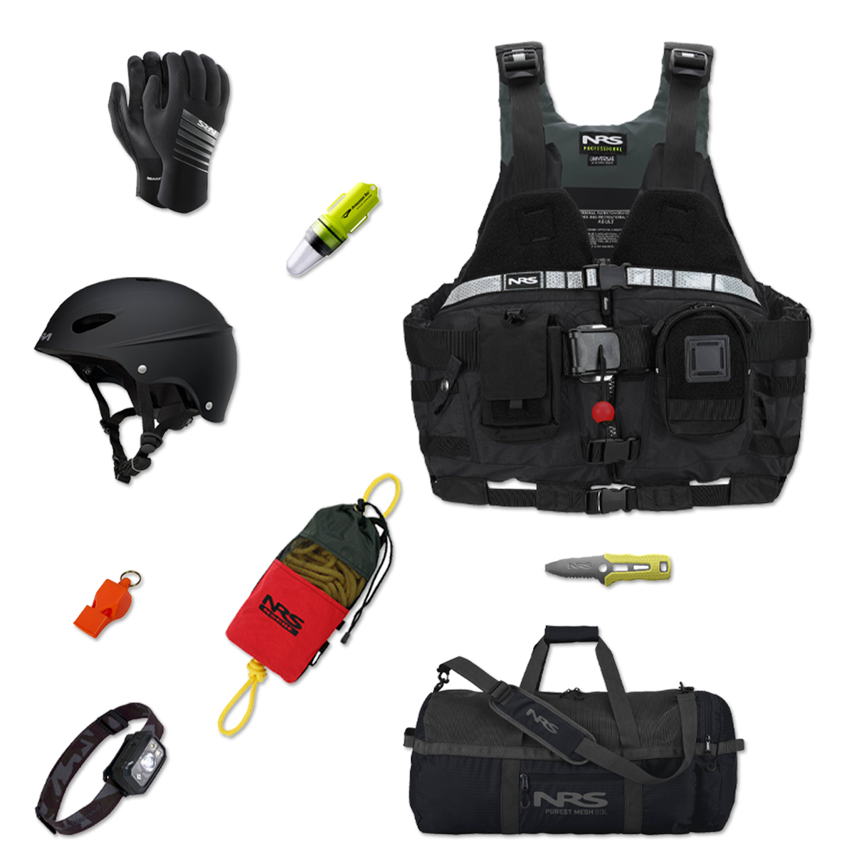"Swiftwater Rescue OPS" Water Rescue Kit - Black – Safe Rescue