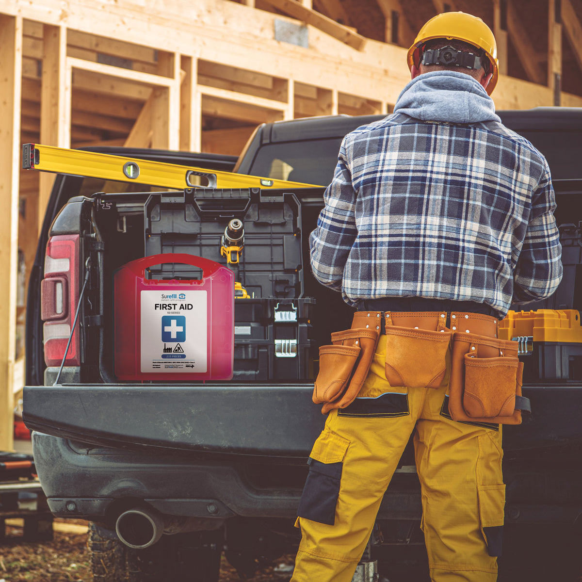 Surefill 50 Series ANSI A First Aid Kit - Red Translucent Case – Safe ...